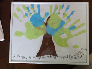 Lotus Rock Life: Father's Day Idea-Family Handprint Tree