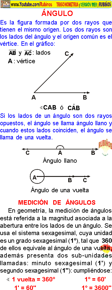 EJERCICIOS DE ÁNGULO TRIGONOMÉTRICO RESUELTOS DE SECUNDARIA