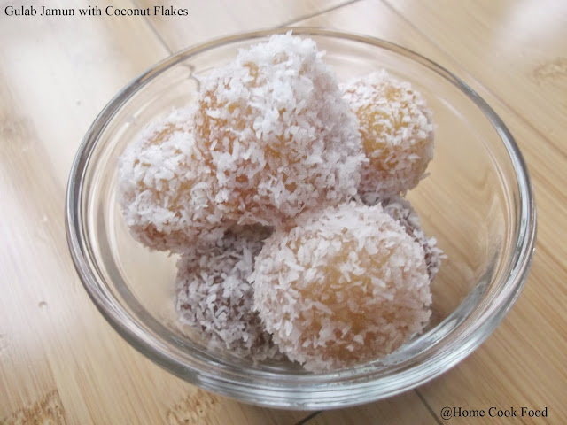 HCF: Gulab Jamun with Coconut Flakes / Sweet Indian Donuts with Coconut ...