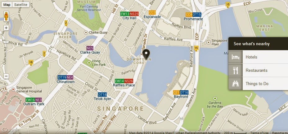 Merlion Park Singapore Location Map | Alexandra Meier