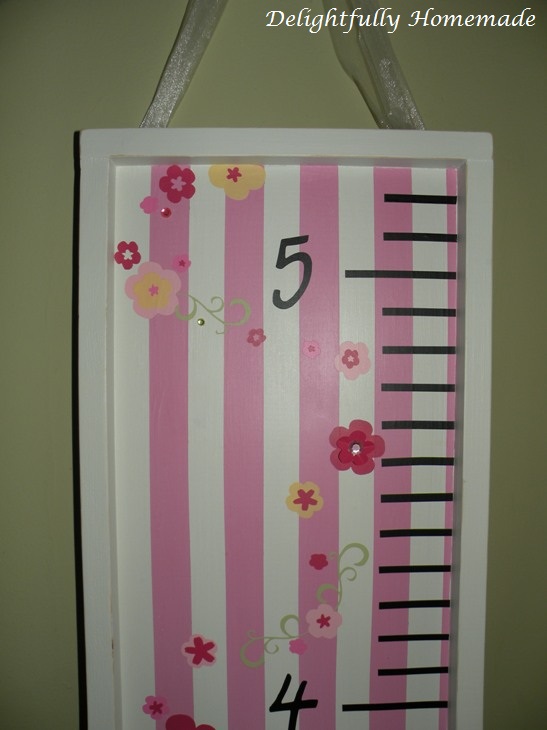 Delightfully Homemade: Custom Order-Children's Growth Chart