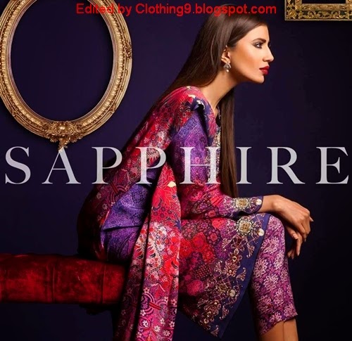 Sapphire Silk Pret Collection 2015 - Khadijah Shah's 3-Piece Silk ...