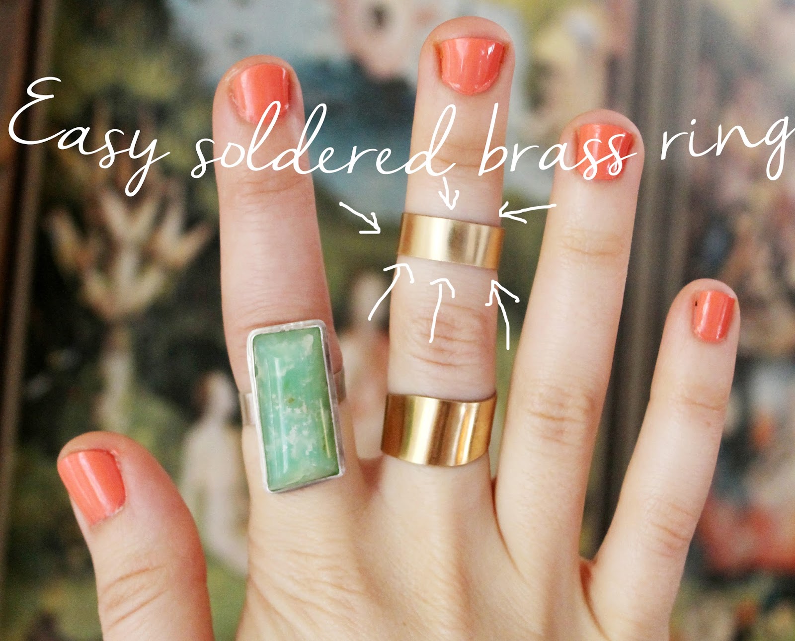 Now is magic: DIY Jewels: Brass Top Knuckle Ring