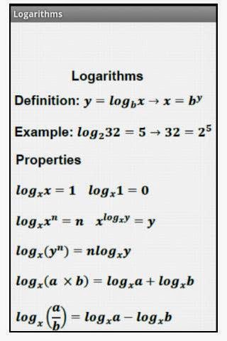 Maths Mania: basic Logarithm Identities