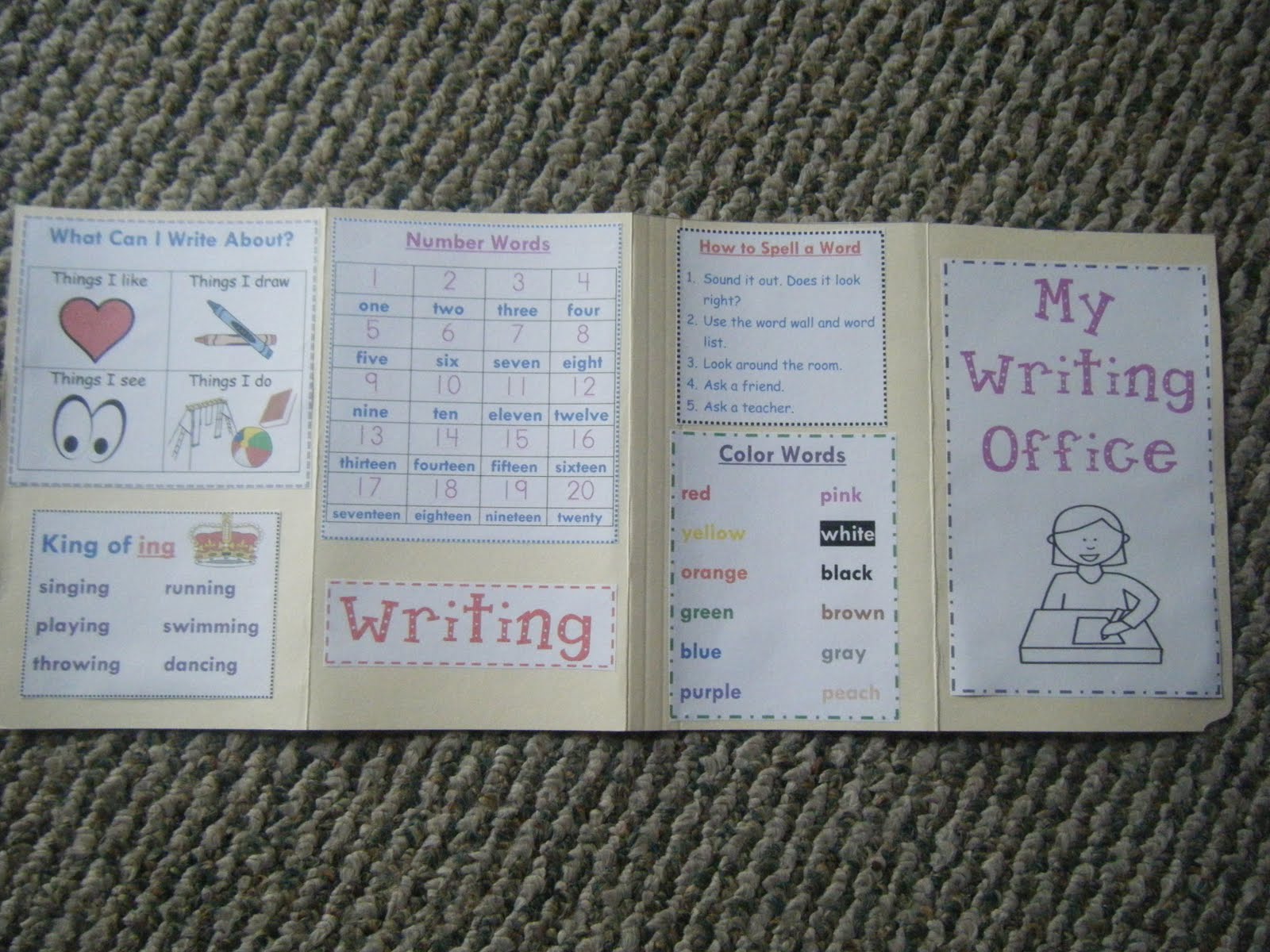 Krazee 4 Kindergarten: Mini Writing Office Documents