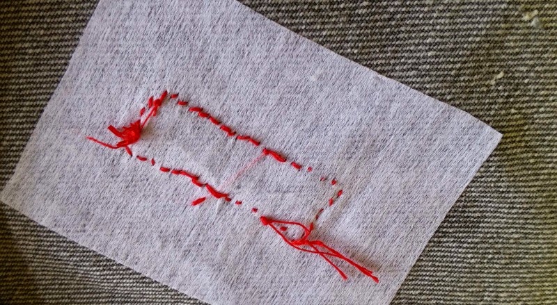 Fix It Friday - How to Fix Tears with Visible Mending - Green Issues by Agy