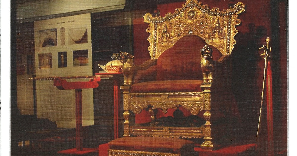 MY POSTCARD-PAGE: SRI LANKA ~Kandyan Throne and Crown of King Vikrama ...