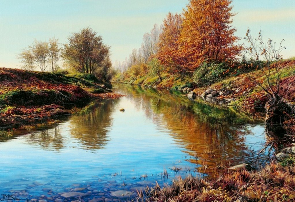 El arte es su máxima expresión : Oleos de frescos y tranquilos paisajes ...