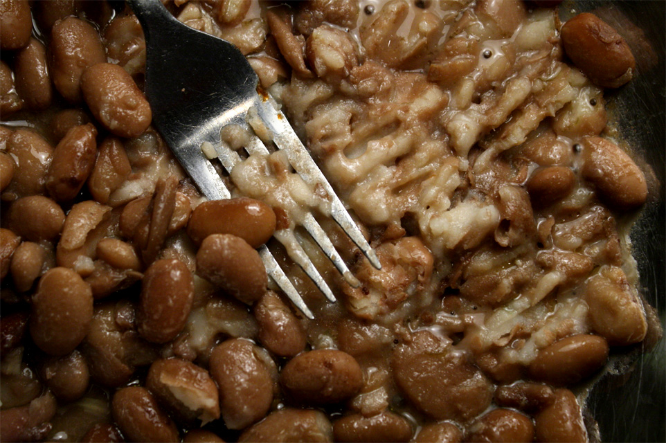 The 99 Cent Chef Scrambled Eggs And Refried Beans Video Recipe