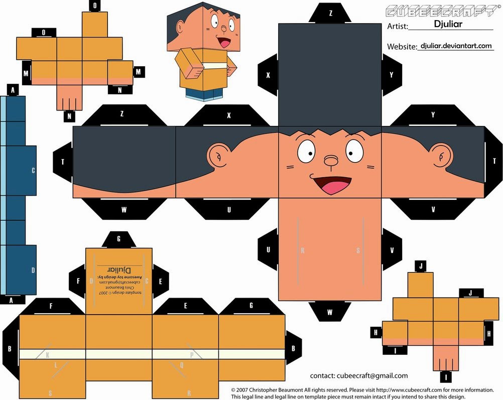 Đồ chơi và Trẻ em: Đồ chơi giấy Doremon và các bạn