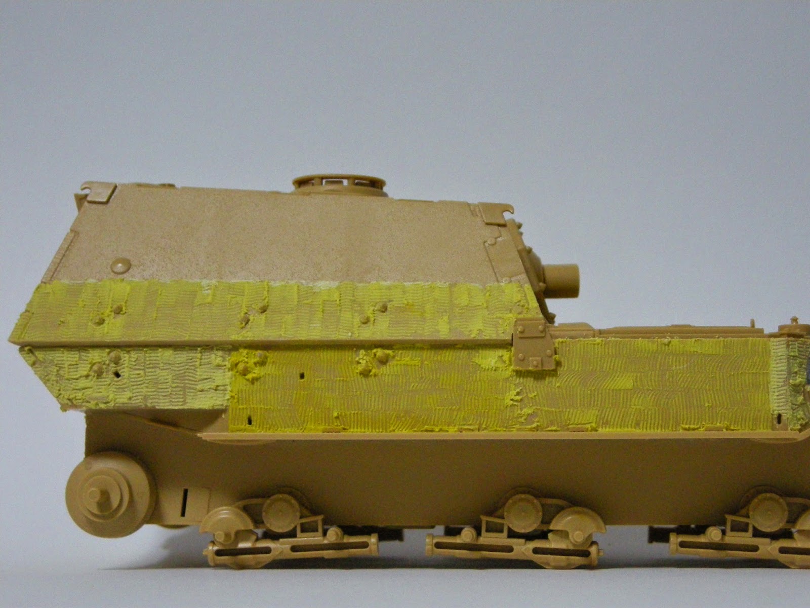 模型と時間: TAMIYA 35325 ドイツ重駆逐戦車 エレファントのコーティング