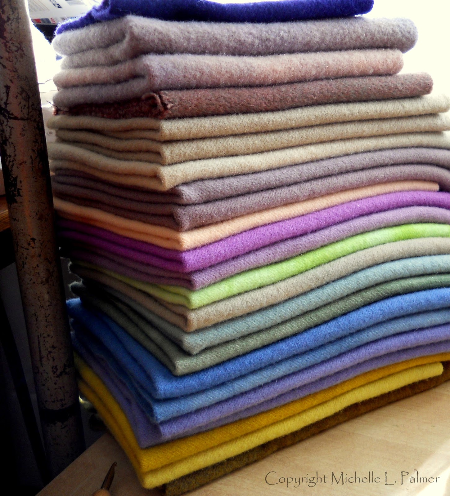 Michelle Palmer: Wool dyeing from clothing scraps~