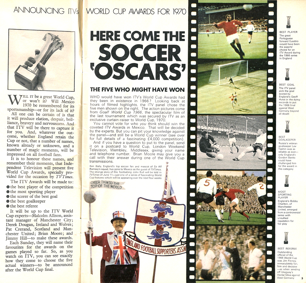 TV Times: 1970 World Cup preview ~ The Football Attic