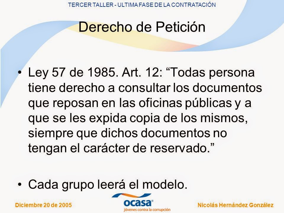 FondoAgro: Ley 57 de 1985 Por la Cual se Ordena la Publicidad de los ...