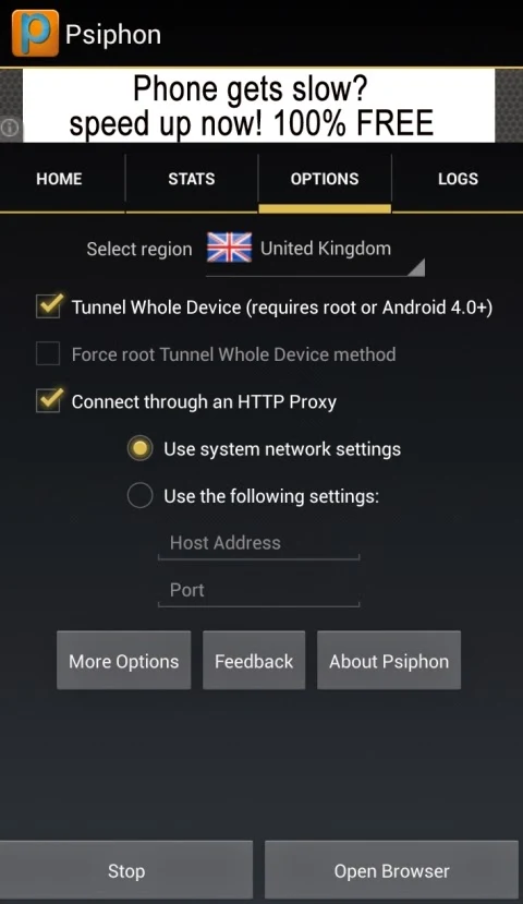 How to use Psiphon Free VPN for Globe, Smart and Sun Internet