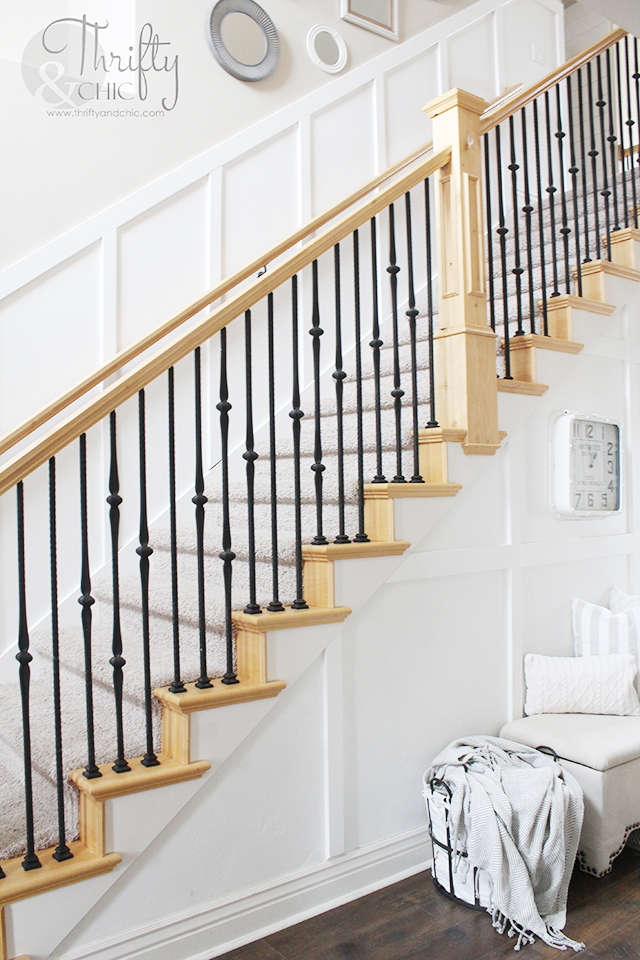 DIY Board and Batten Staircase Makeover