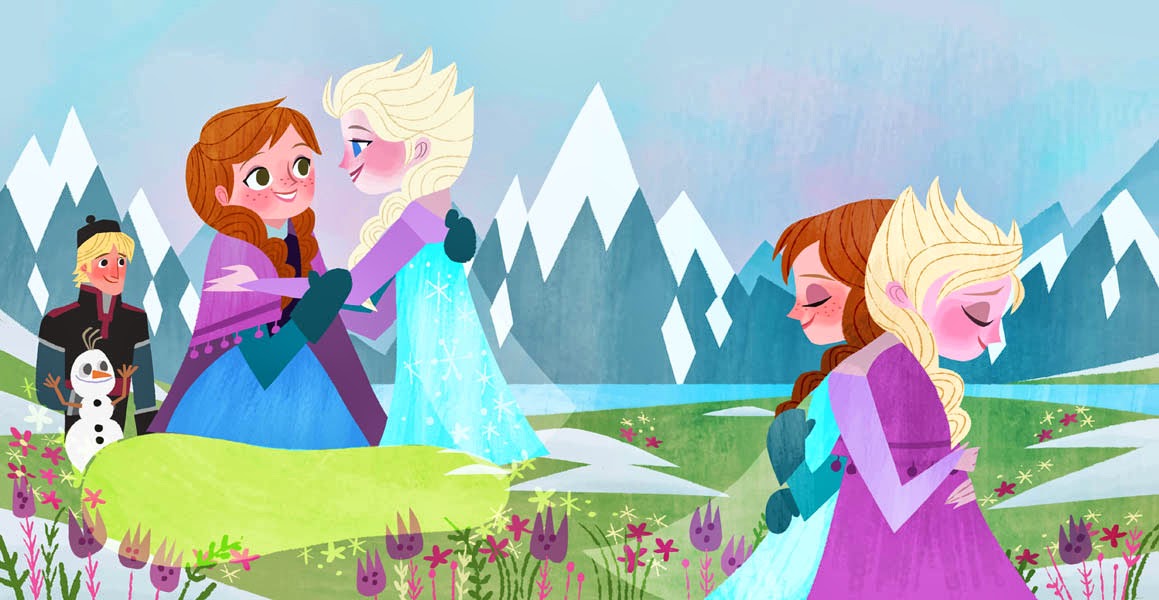 joey art: Disney Frozen picture book illustrations