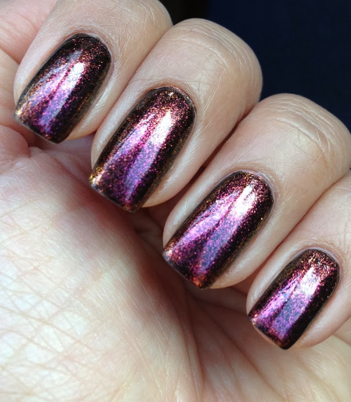 The Made Up Maiden: Stella Nails - Lambrusco, Apollo and Silver Rainbow.