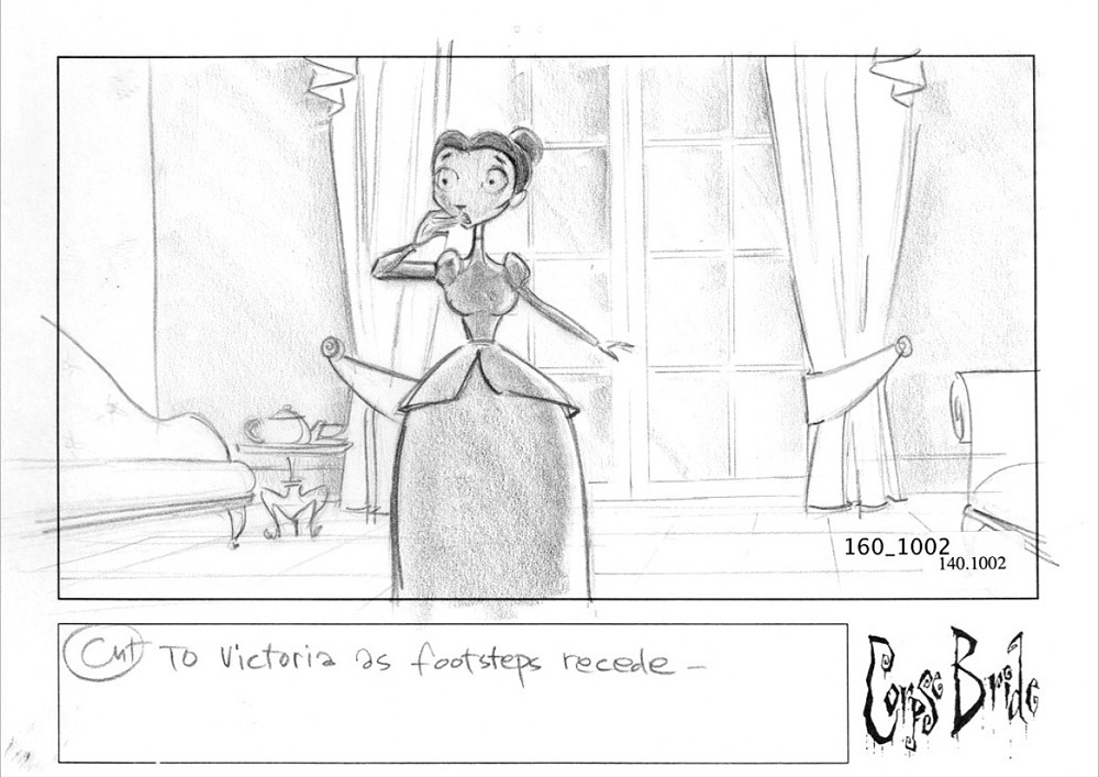 Living Lines Library: Corpse Bride (2005) - Storyboards