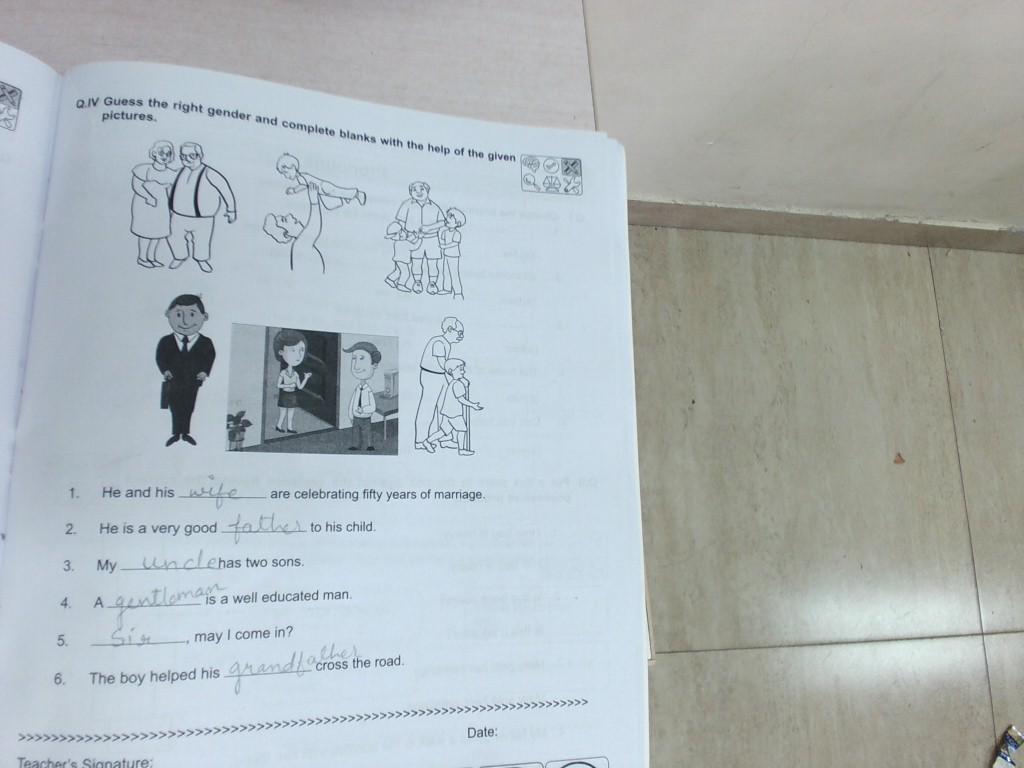 Grade 3 English workbook Lesson.3 and Noun.