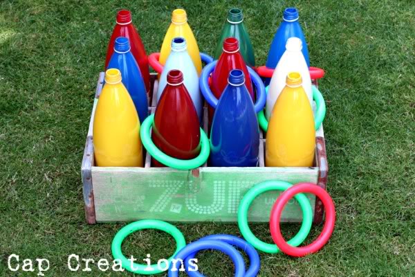 Cap Creations: DIY Ring Toss Game