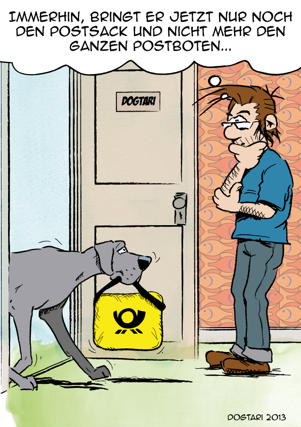 Dogtaris Cartoons: Die Post ist da