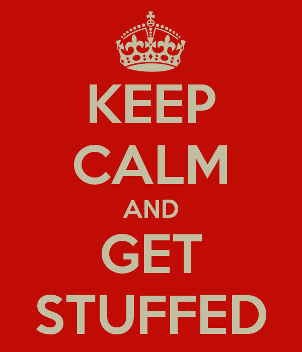 My journey into THE ZONE.: Wanna get stuffed?