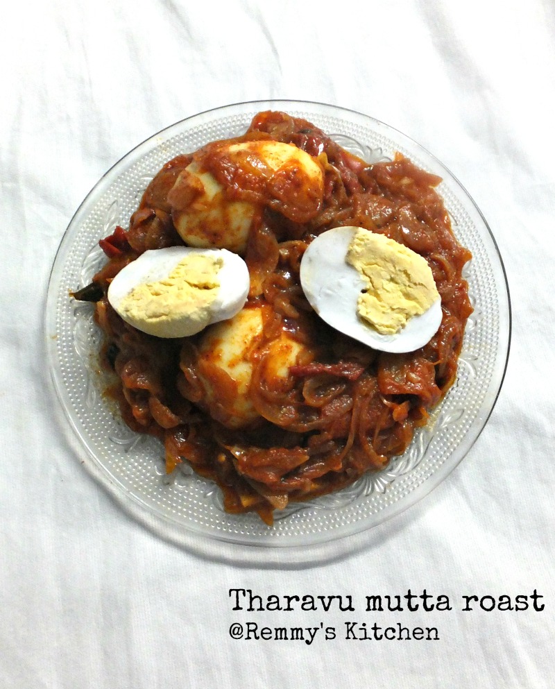 Remmy's Kitchen: Tharavu mutta roast / Duck egg roast