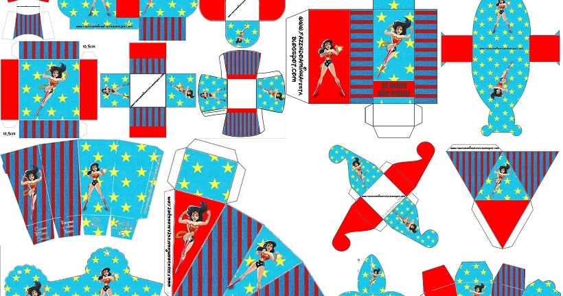 Wonder Woman:Free Printable Boxes. - Oh My Fiesta! for Geeks