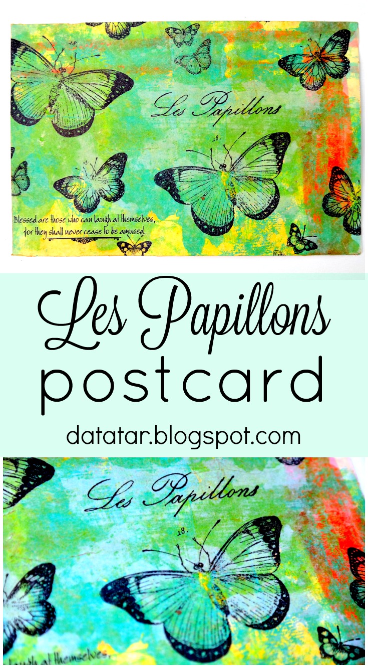 Les Papillons - Canvas Corp Creative Crew Postcard Swap