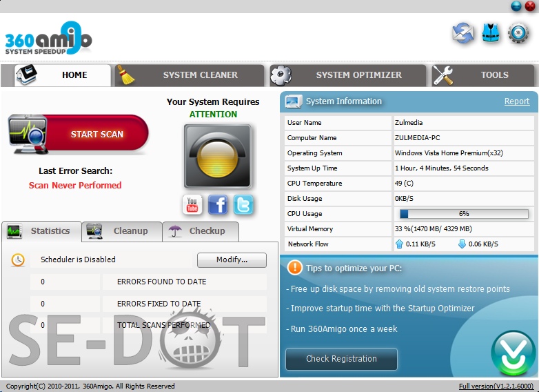360amigo system speedup pro 1.2.1.6000 : agenol