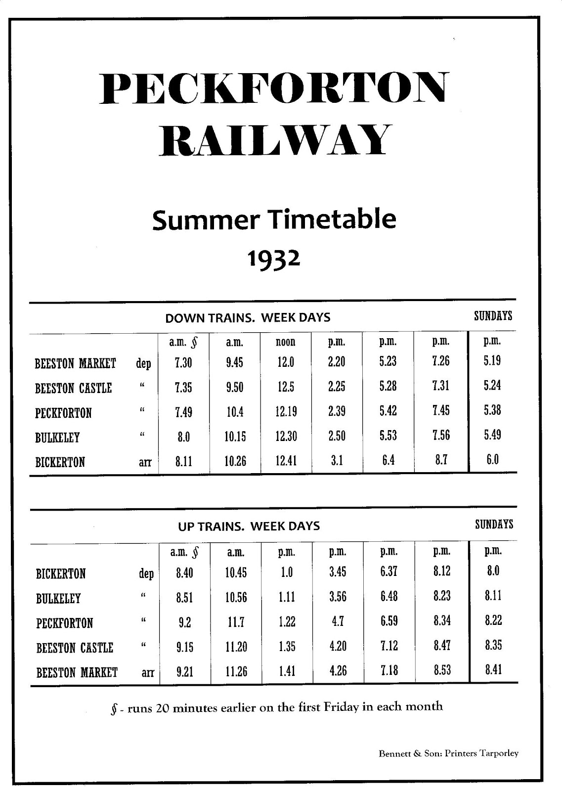 Peckforton Light Railway: Managing freight on the railway