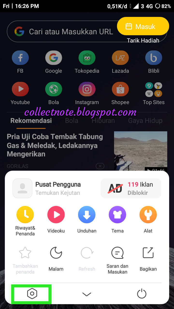 Cara Setting UC Browser Menjadi Tampilan Desktop (Komputer) - Kumpulan ...
