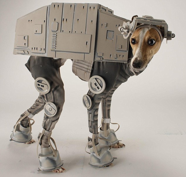 The Greyhound Strikes Back as artist creates Star Wars AT-AT suit for ...
