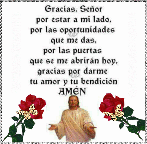 FRASES Y GIFS: Gracias señor