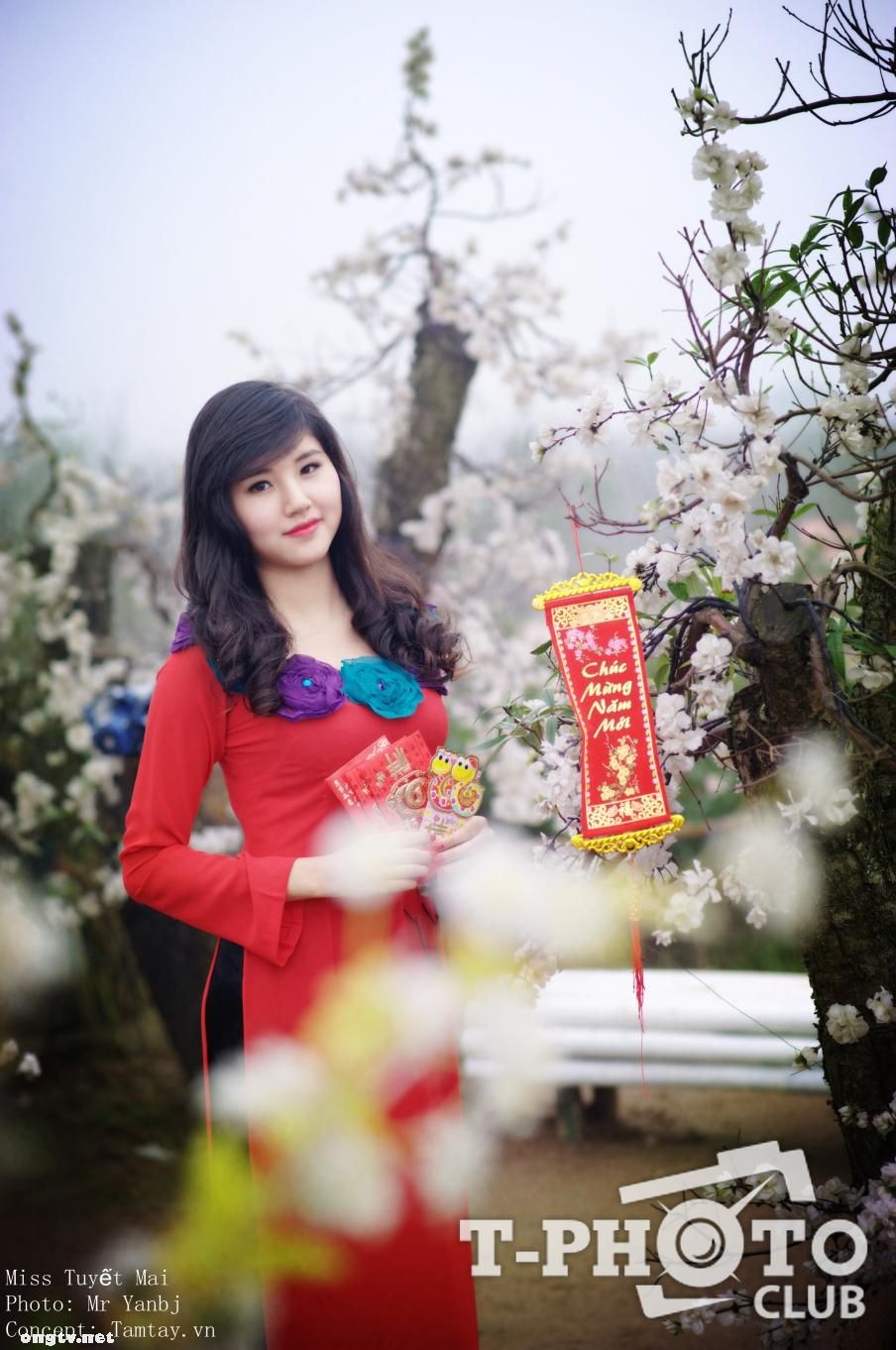 Gái Xinh Việt Nam Mặc Áo Dài || Áo Dài NGÔ TUYẾT MAI - Photography - Yingvn