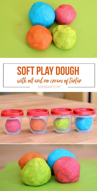 Soft Playdough Recipe || Homemade and LONG lasting - Sisters, What!