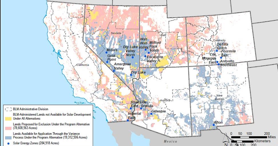 Arizona Geology: Two Solar Energy Zones approved for Arizona BLM lands
