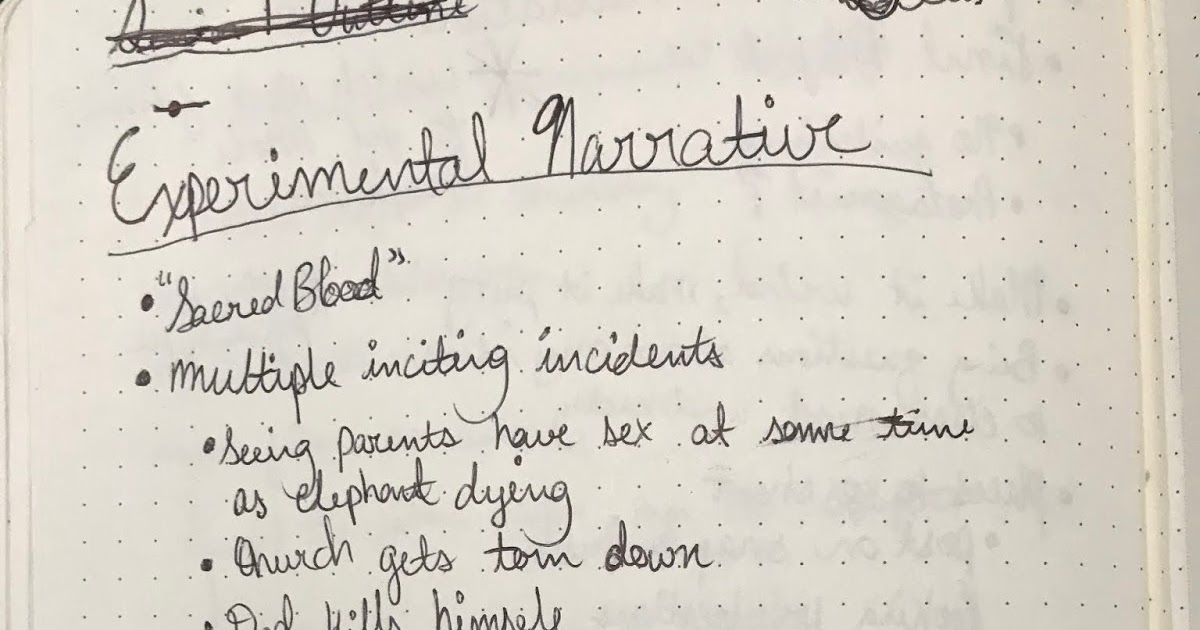 Experimental Narrative