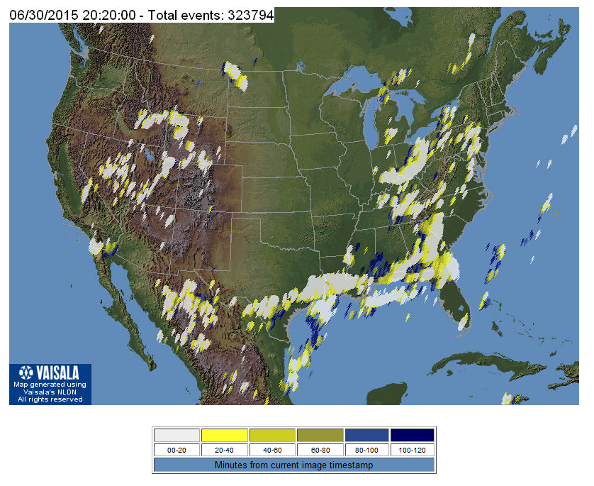 Vaisala Lightning Strike Map at Claude Martinez blog