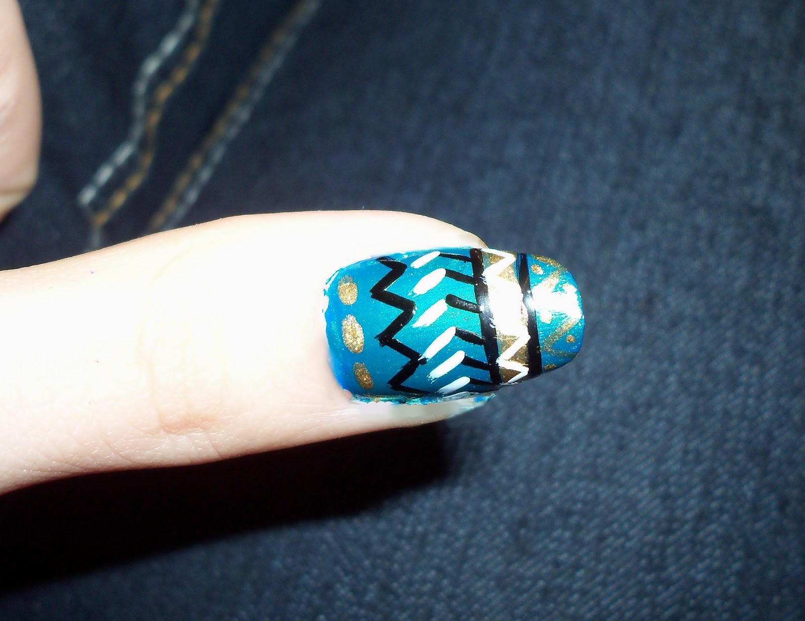 Nails in bloom: Aztec Awesomeness
