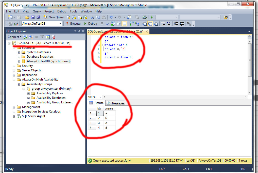 MySQL and SQL Server: SQL Server alwayson step by step