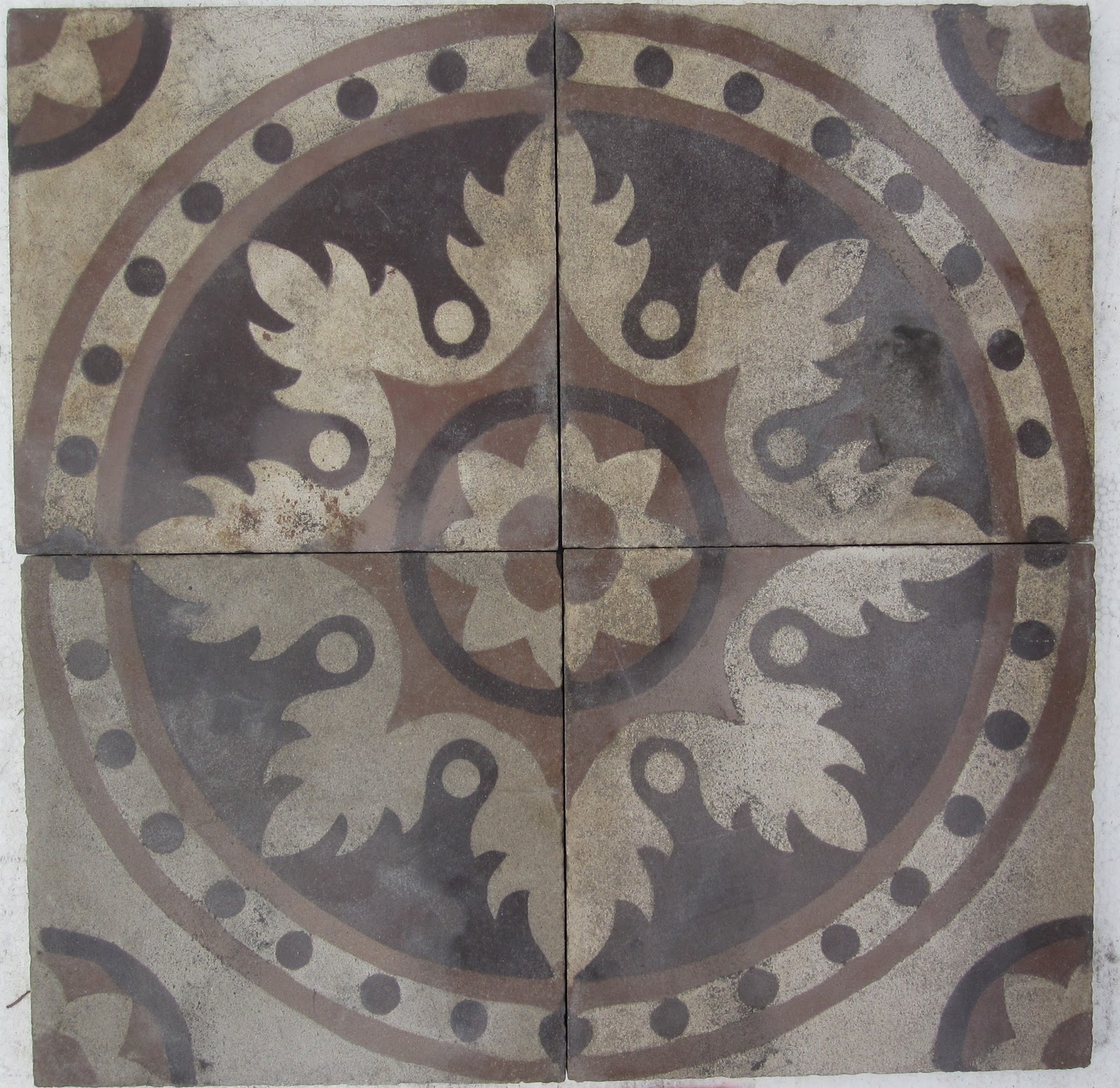 Neolithic Design: Reclaimed Encaustic Tiles