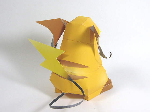 Pokemon Raichu Papercraft | Paperized Crafts