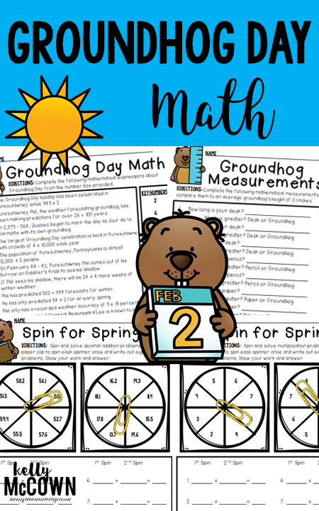 Kelly McCown: Groundhog Day Elementary Math Activities