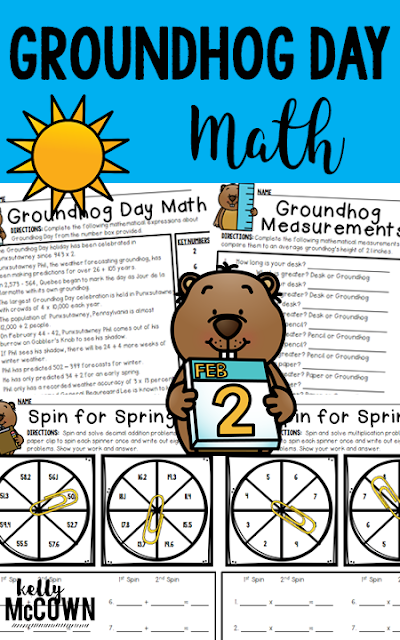 Kelly McCown: Groundhog Day Elementary Math Activities