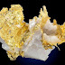 Native Gold in white Calcite!