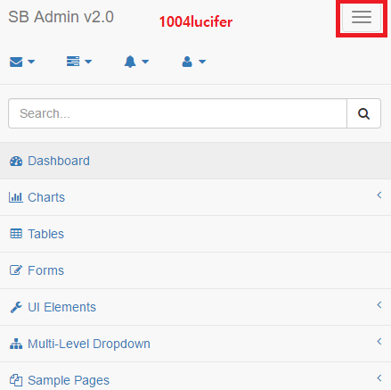 [Bootstrap] 'SB Admin 2' Template 네비(navigation menu) 버그 수정