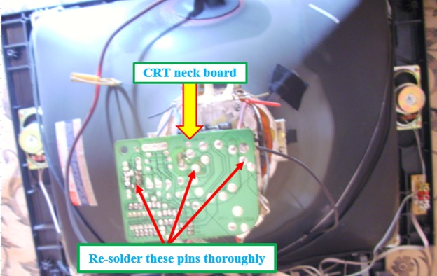 electronics repair made easy: CRT Television with intermittent colour ...
