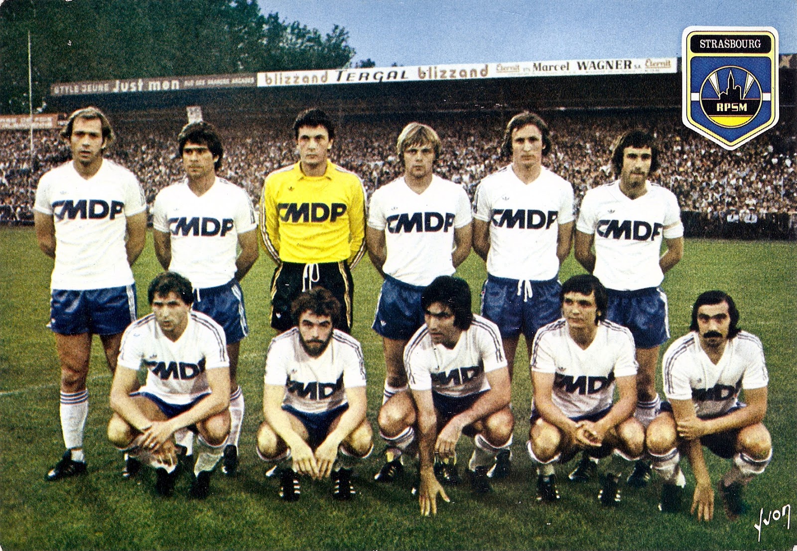 R.C STRASBOURG 1977-78. By Léon Glowacki.